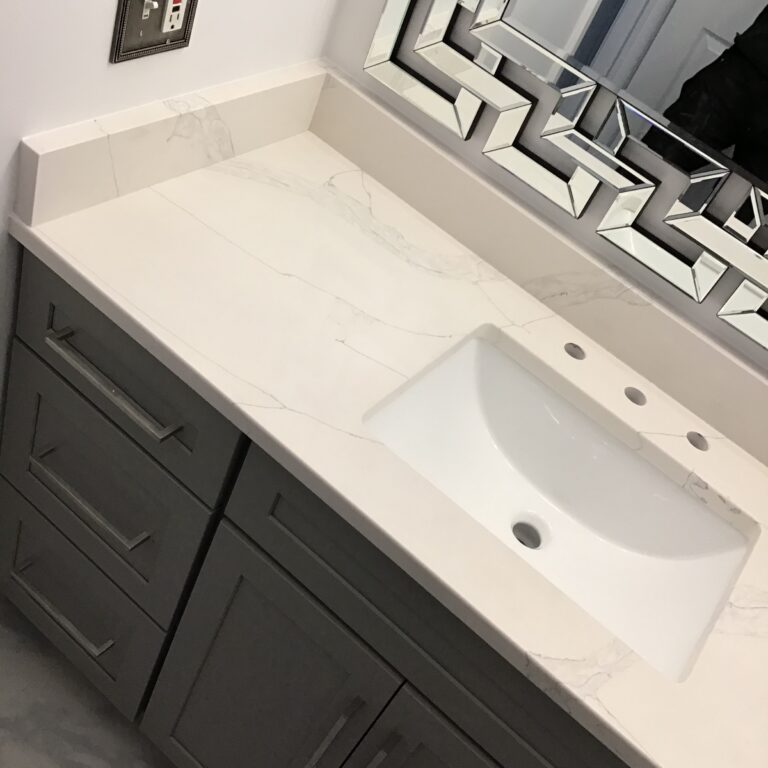 Featured Project: Calacatta Pearl Vanity In Whitesboro, NY | IVO ...